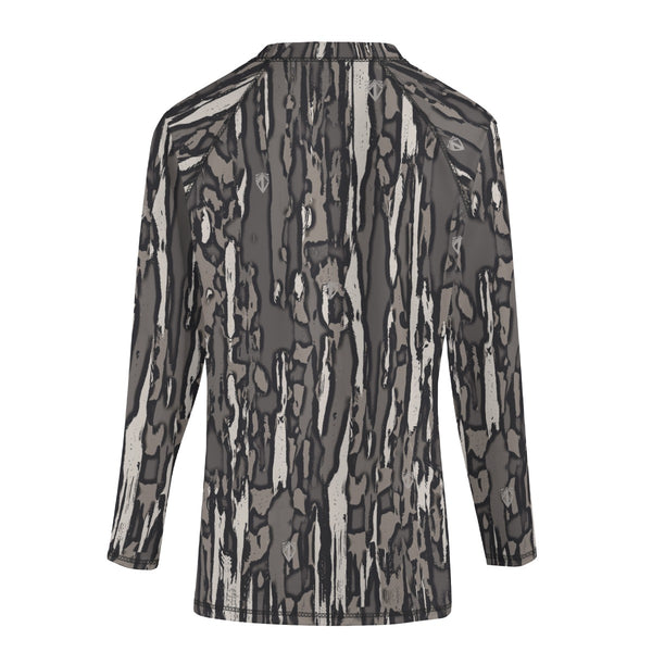 Evolve Raglan Long Sleeve - Compression Fit (DIGITAL BARK) - evolvecamo